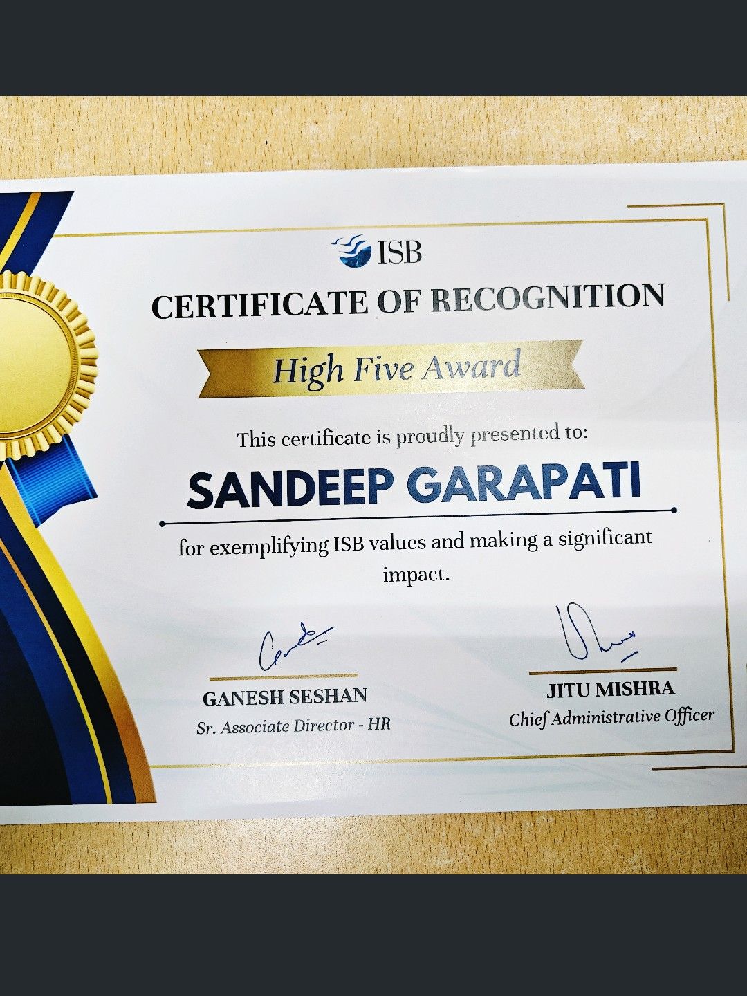 Sandeep Garapati on LinkedIn: I am thrilled to share that I received ... Sandeep Garapati on LinkedIn: I am thrilled to share that I received ...