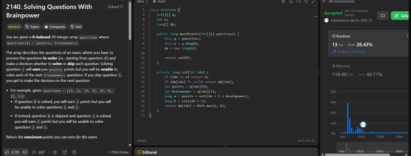 #leetcode #100daysofcode #codingchallenge #java #dynamicprogramming ... #leetcode #100daysofcode #codingchallenge #java #dynamicprogramming ...