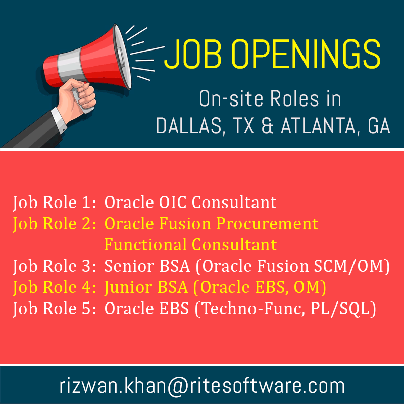 #hiring #oraclecloud #oracleebs #dallasjobs #atlantajobs #oic… | Rizwan ... #hiring #oraclecloud #oracleebs #dallasjobs #atlantajobs #oic… | Rizwan ...