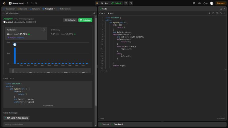 Ansh P. on LinkedIn: #90daysofcode #100daysofcode #c #binarysearch # ... Ansh P. on LinkedIn: #90daysofcode #100daysofcode #c #binarysearch # ...