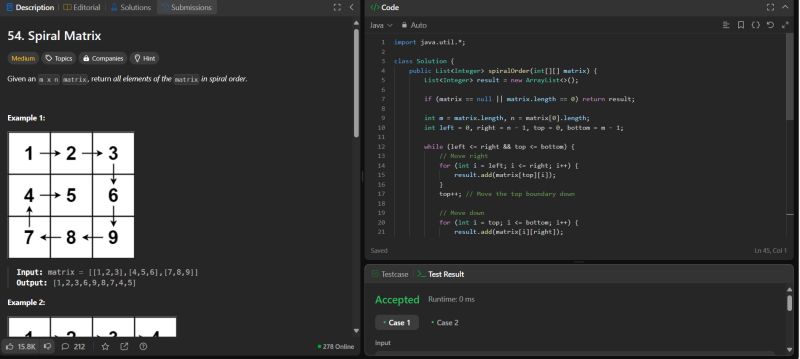 #100daysofcode #leetcode #java #matrix #codingchallenge | Rahul Mahato #100daysofcode #leetcode #java #matrix #codingchallenge | Rahul Mahato