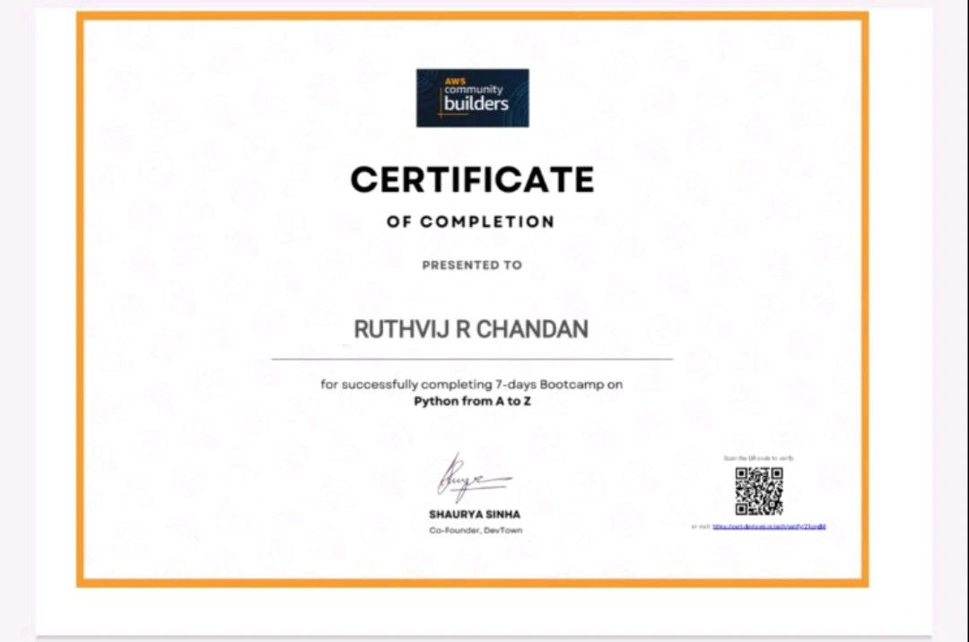 Ruthvij R Chandan on LinkedIn: #devtownbootcamp #devtown # ... Ruthvij R Chandan on LinkedIn: #devtownbootcamp #devtown # ...