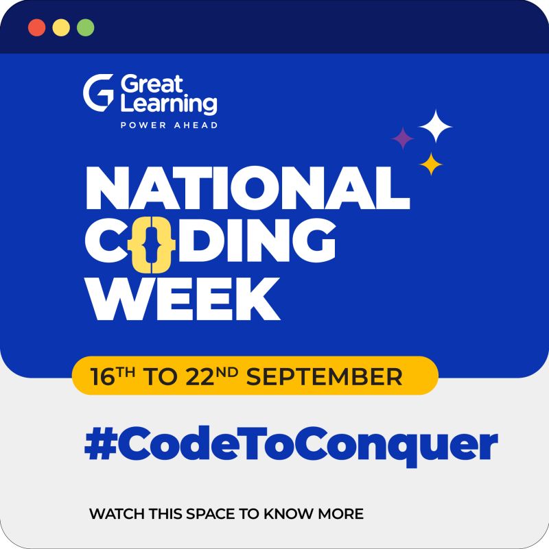 Great Learning Global on LinkedIn: #nationalcodingweek #greatlearning # ... Great Learning Global on LinkedIn: #nationalcodingweek #greatlearning # ...