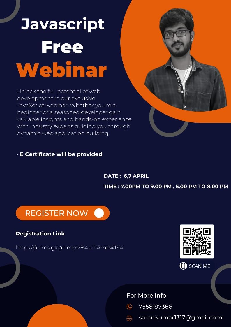 🚀 Exciting News! Join Our JavaScript Webinar Series 🚀 Are you ready to ... 🚀 Exciting News! Join Our JavaScript Webinar Series 🚀 Are you ready to ...