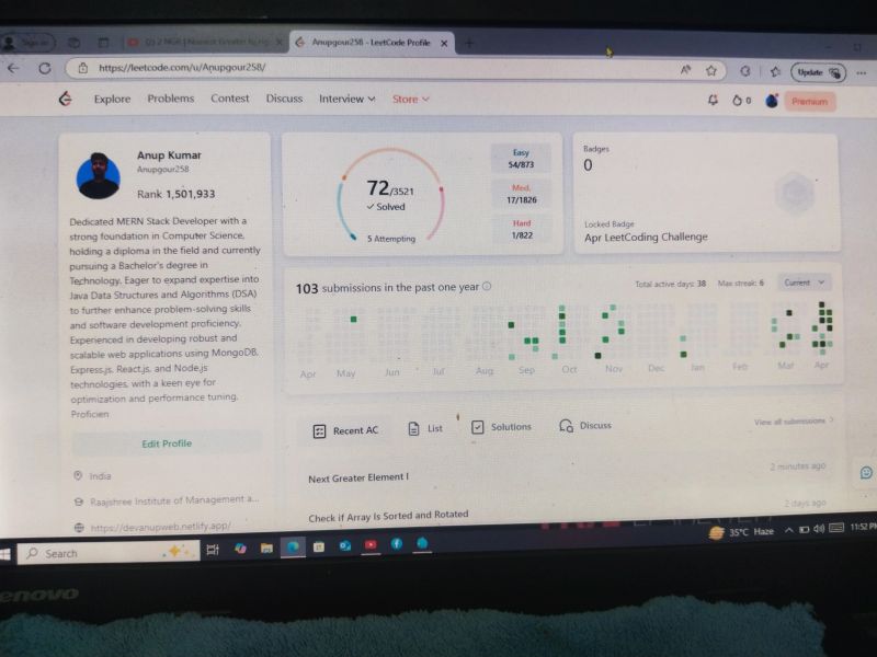 #dsa #leetcode #mernstack #problemsolving #100daysofcode #codingjourney ... #dsa #leetcode #mernstack #problemsolving #100daysofcode #codingjourney ...