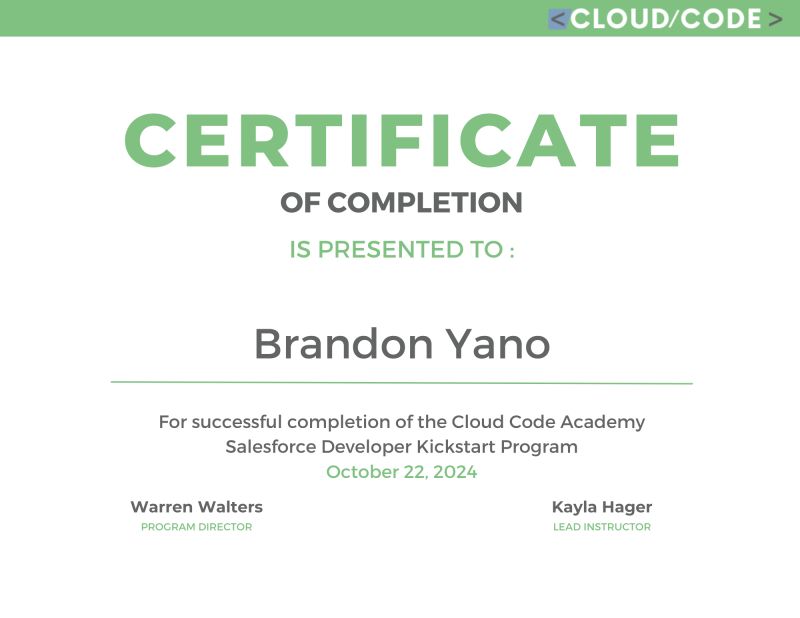 Brandon Yano on LinkedIn: Happy to announce that I've officially ... Brandon Yano on LinkedIn: Happy to announce that I've officially ...