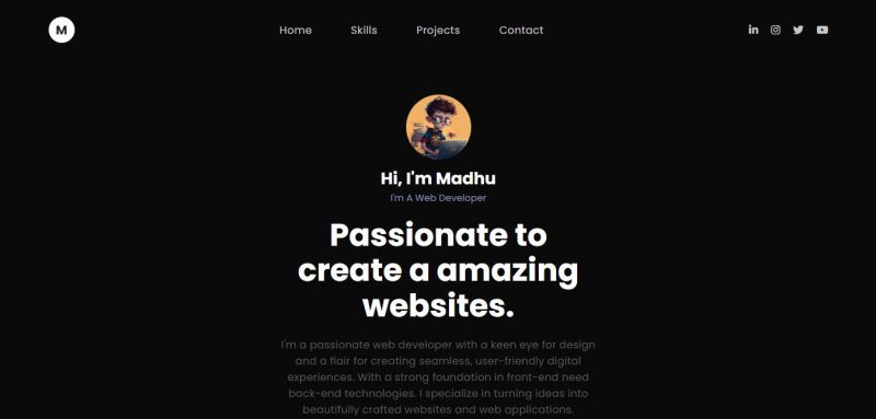 Madhu M on LinkedIn: #webdevelopment #html #css #portfolio # ... Madhu M on LinkedIn: #webdevelopment #html #css #portfolio # ...