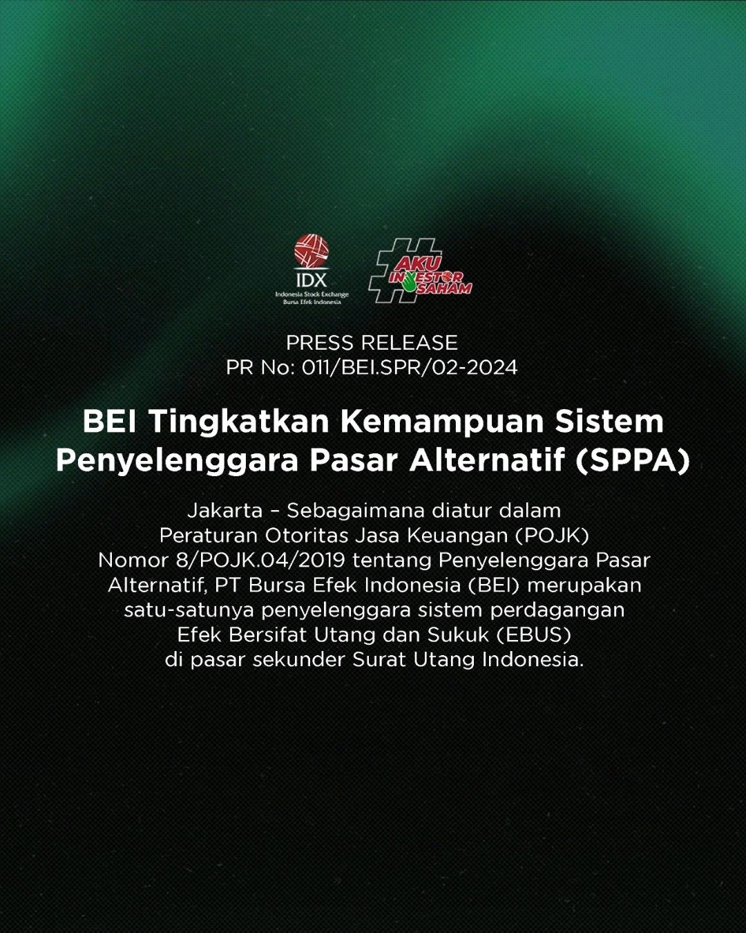 Indonesia Stock Exchange on LinkedIn: PRESS RELEASE BEI Tingkatkan ... Indonesia Stock Exchange on LinkedIn: PRESS RELEASE BEI Tingkatkan ...