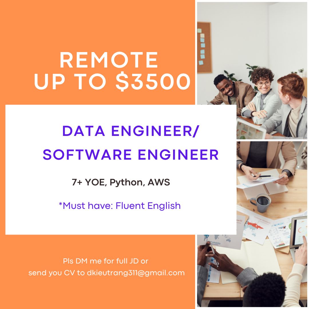 #dataengineer #python #aws #remote | Trang Duong #dataengineer #python #aws #remote | Trang Duong
