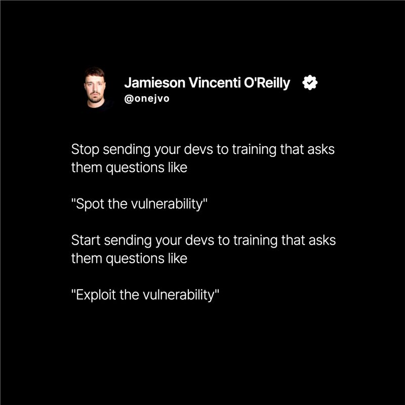 Jamieson O'Reilly on LinkedIn: #appsec #devsecops #securecoding # ... Jamieson O'Reilly on LinkedIn: #appsec #devsecops #securecoding # ...