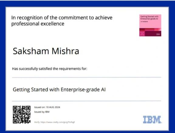 Saksham Mishra posted on LinkedIn Saksham Mishra posted on LinkedIn