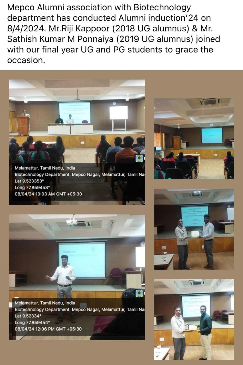 MEPCO BIOTECH MSEC posted on LinkedIn MEPCO BIOTECH MSEC posted on LinkedIn
