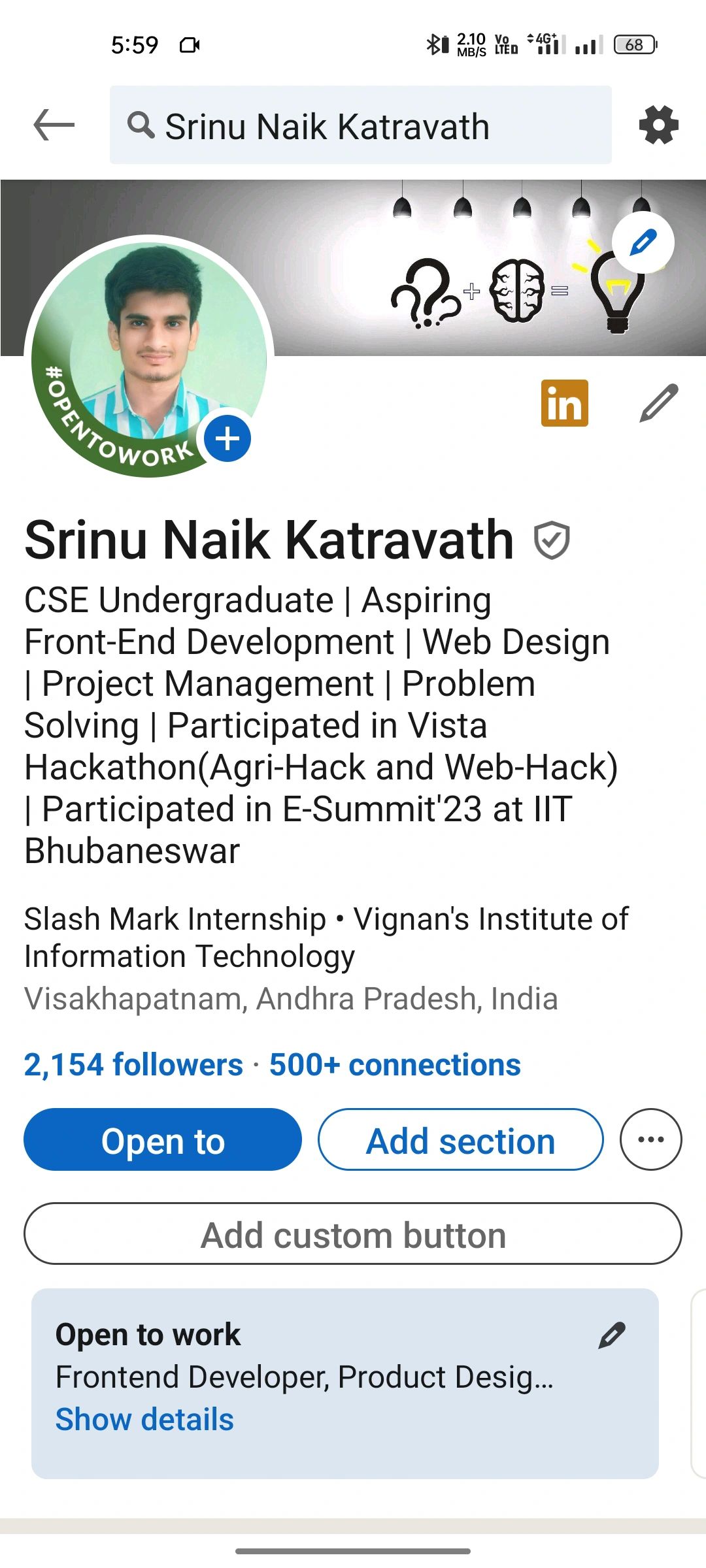 Srinu Naik Katravath on LinkedIn: #networking #connections #linkedin # ... Srinu Naik Katravath on LinkedIn: #networking #connections #linkedin # ...