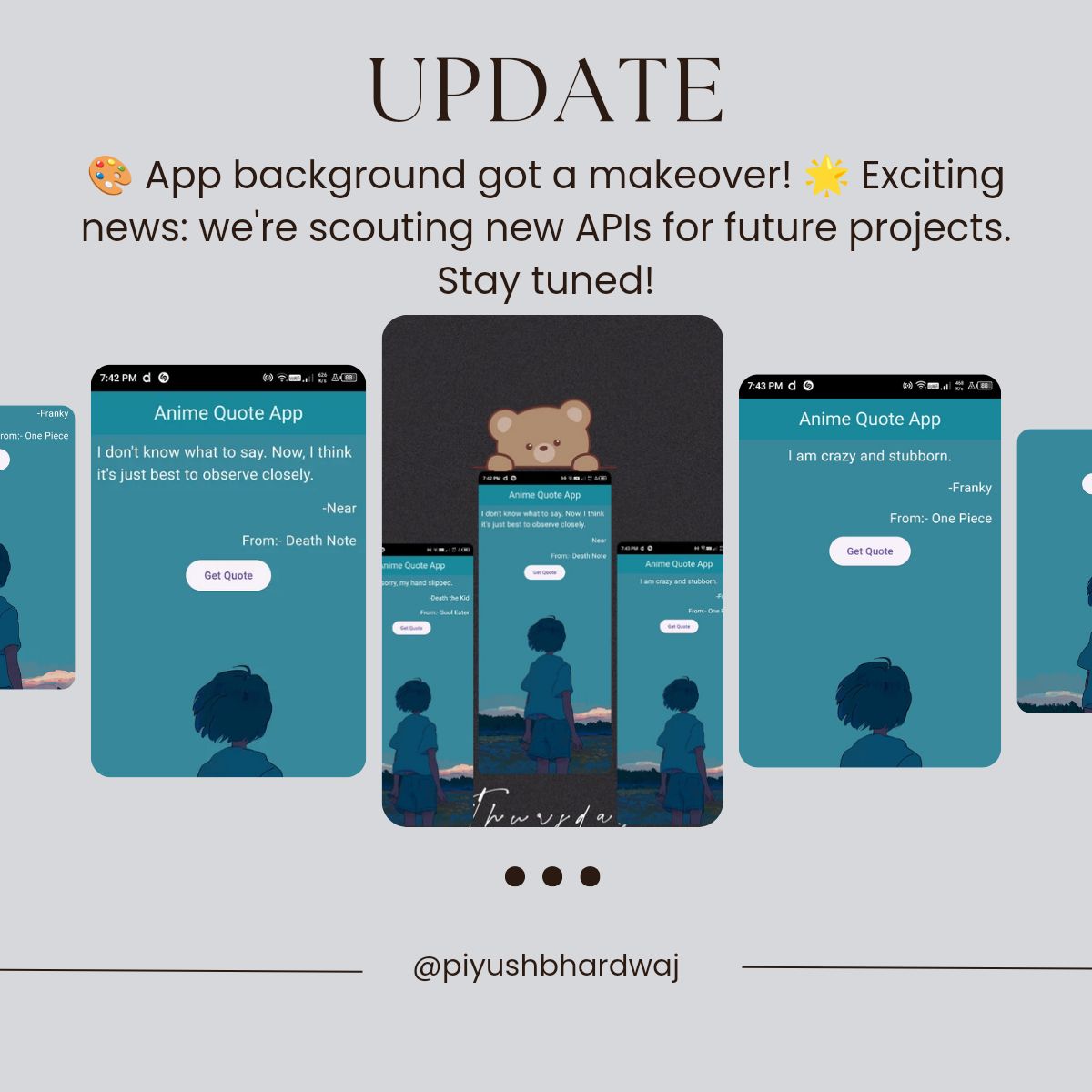 Redesigned Flutter project with new API | Piyush Bhardwaj posted on the ... Redesigned Flutter project with new API | Piyush Bhardwaj posted on the ...