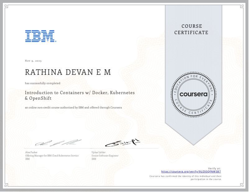 Rathina Devan E M on LinkedIn: #containers #docker #kubernetes # ... Rathina Devan E M on LinkedIn: #containers #docker #kubernetes # ...