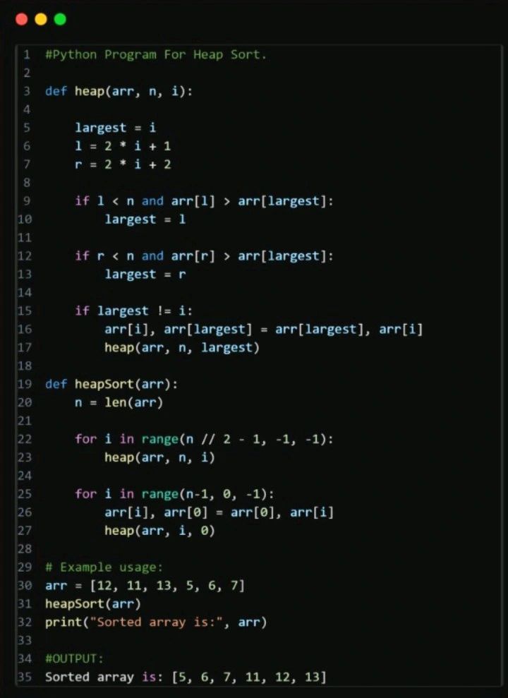 Otte Mamatha on LinkedIn: #day42 #python #algorithm #heapsort # ... Otte Mamatha on LinkedIn: #day42 #python #algorithm #heapsort # ...