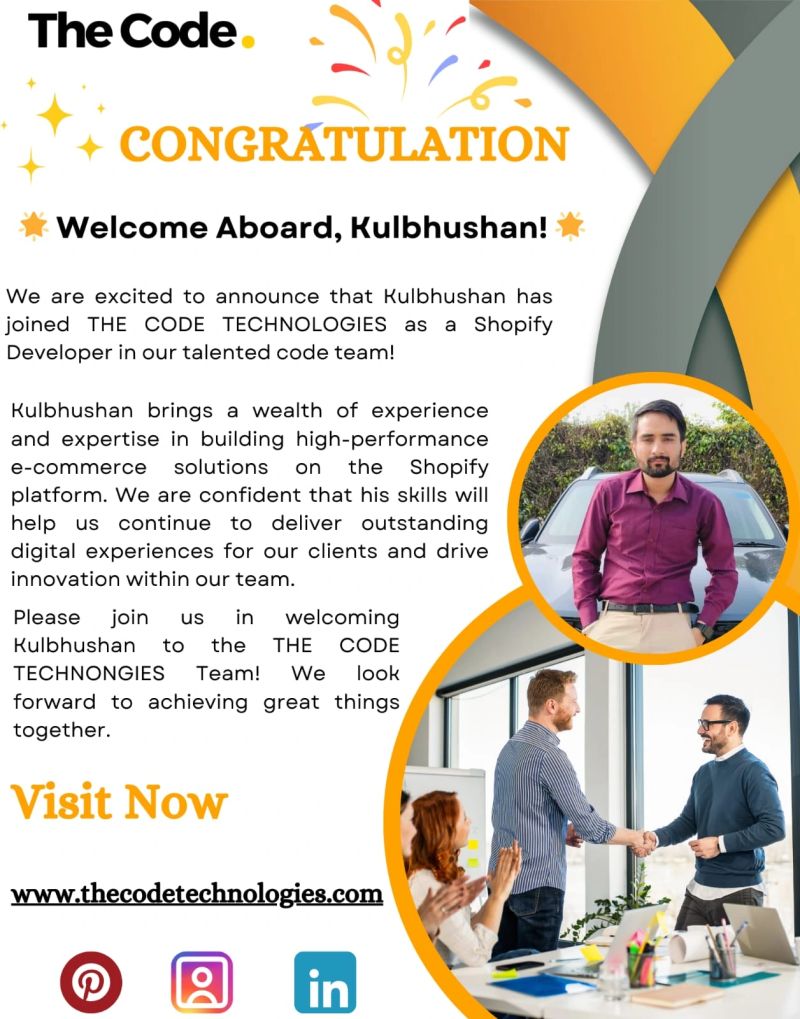 THE CODE TECHNOLOGIES on LinkedIn: Congratulations Kulbhushan Sir to ... THE CODE TECHNOLOGIES on LinkedIn: Congratulations Kulbhushan Sir to ...