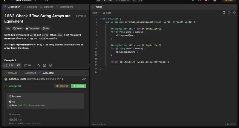 #day56 #100dayscodingchallenge #java #leetcode | Abhishek Gupta #day56 #100dayscodingchallenge #java #leetcode | Abhishek Gupta