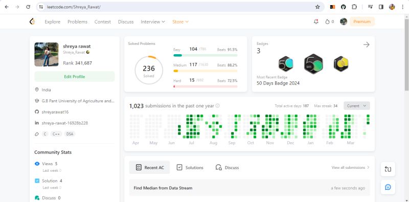 #100daysofcodechallenge: Solving problems on #leetcode | Shreya Rawat ... #100daysofcodechallenge: Solving problems on #leetcode | Shreya Rawat ...