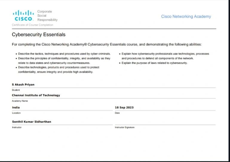 Akash Priyan on LinkedIn: Completed the cyber security essentials ... Akash Priyan on LinkedIn: Completed the cyber security essentials ...