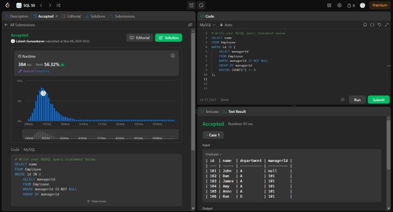 Lokesh G on LinkedIn: #sqlchallenge #leetcode #sql #database # ... Lokesh G on LinkedIn: #sqlchallenge #leetcode #sql #database # ...
