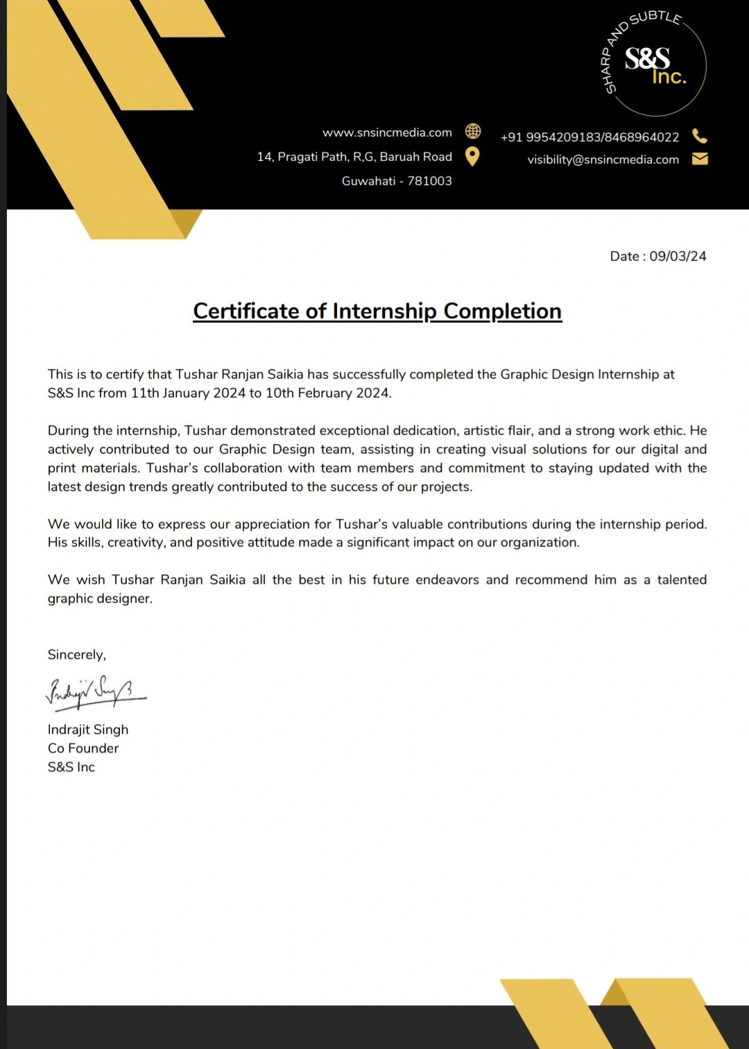 Tushar Ranjan Saikia on LinkedIn: #graphicdesign #internshipexperience ... Tushar Ranjan Saikia on LinkedIn: #graphicdesign #internshipexperience ...