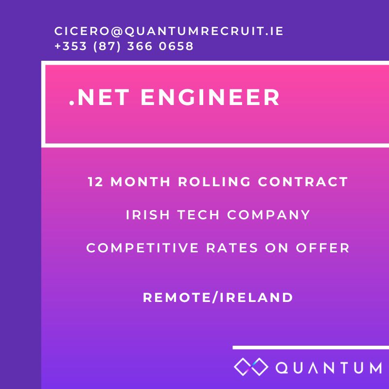 Quantum Recruitment on LinkedIn: #engineering #jobalert #dotnet # ... Quantum Recruitment on LinkedIn: #engineering #jobalert #dotnet # ...
