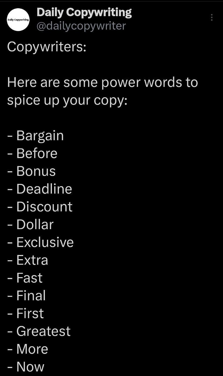 Daily Copywriting posted on LinkedIn Daily Copywriting posted on LinkedIn
