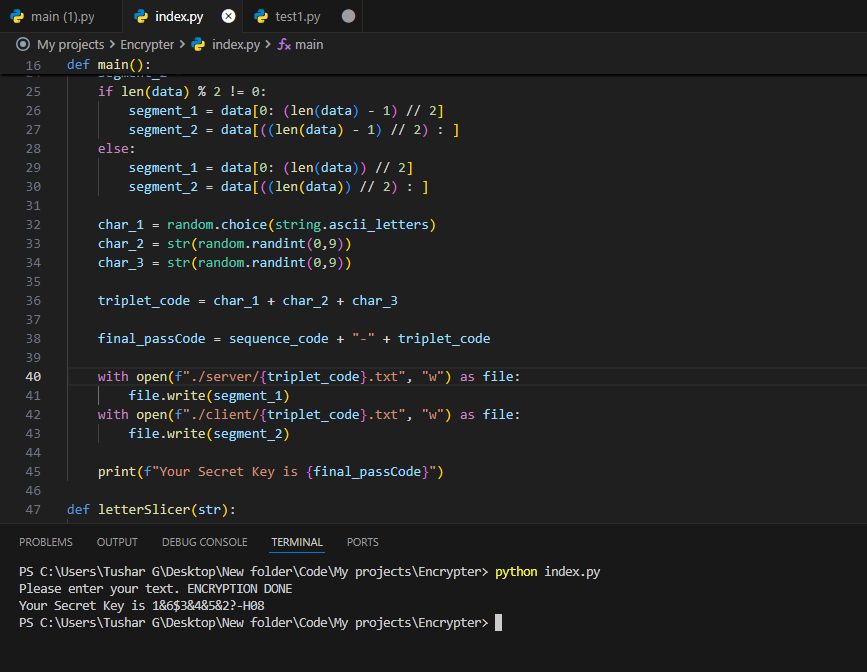 TUSHAR GURURAJ on LinkedIn: #programming #python #encryption #cybersecurity TUSHAR GURURAJ on LinkedIn: #programming #python #encryption #cybersecurity