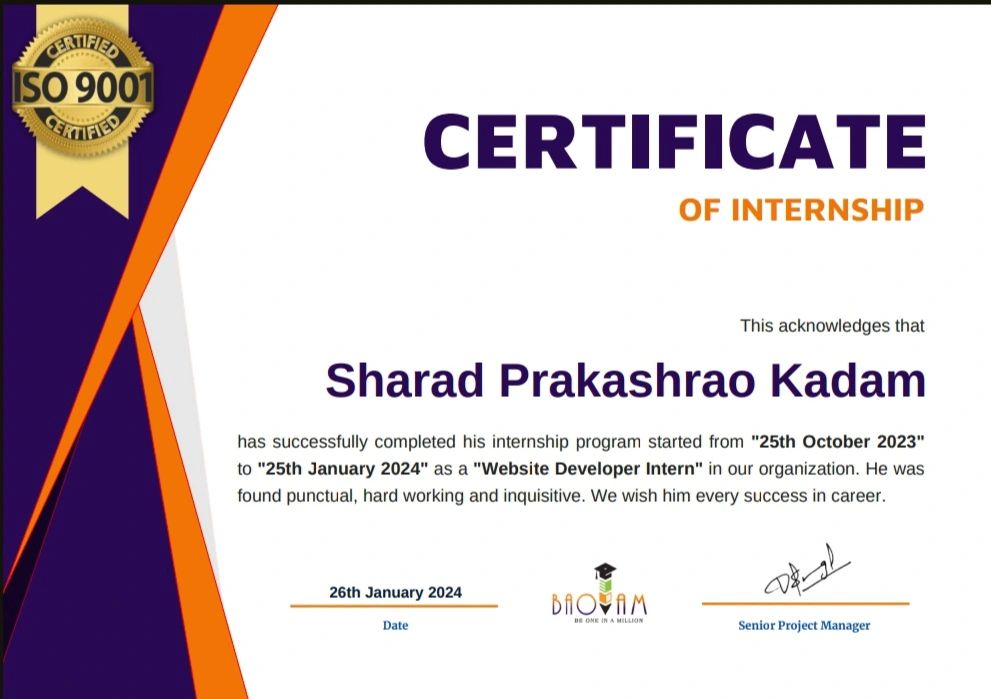 Sharad Kadam on LinkedIn: #webdevelopment #html #css #javascript # ... Sharad Kadam on LinkedIn: #webdevelopment #html #css #javascript # ...