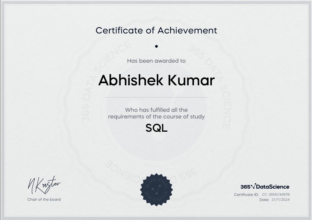 Abhishek Kumar on LinkedIn: #sql #datascience #data #datamanipulation # ... Abhishek Kumar on LinkedIn: #sql #datascience #data #datamanipulation # ...