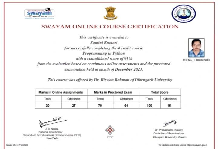 Kamini Kumari on LinkedIn: #swayam Kamini Kumari on LinkedIn: #swayam