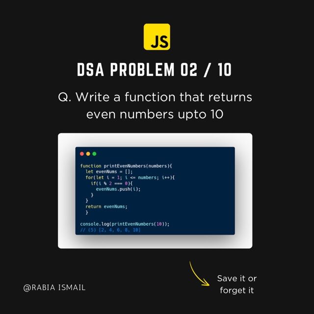 How to filter even numbers using JavaScript | Rabia Ismail π Front-End ... How to filter even numbers using JavaScript | Rabia Ismail π Front-End ...