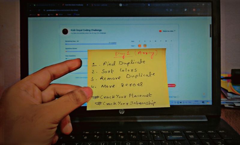 Day 1 of Arsh DSA Challenge | Aditya Shaw posted on the topic | LinkedIn Day 1 of Arsh DSA Challenge | Aditya Shaw posted on the topic | LinkedIn