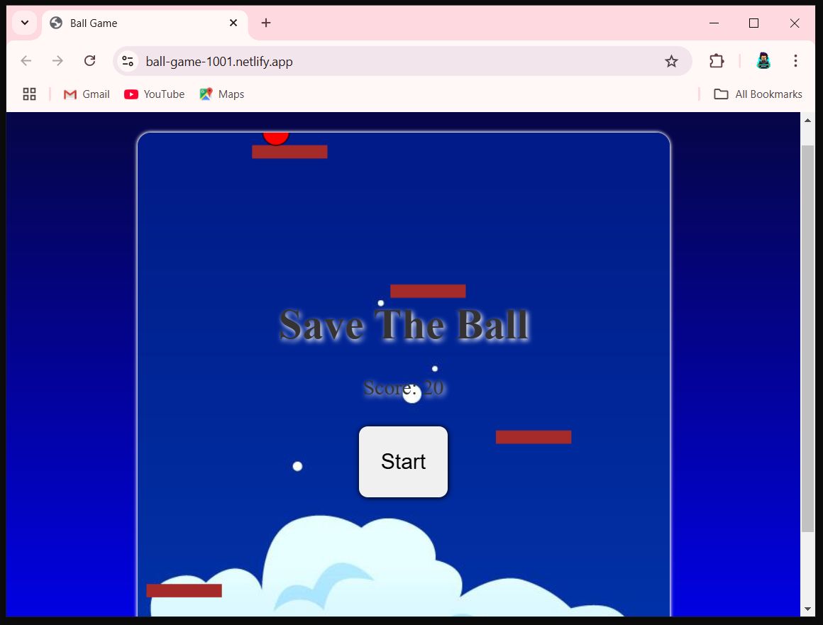 # SAVE THE BALL A web game build using HTML , CSS and Javascript where ... # SAVE THE BALL A web game build using HTML , CSS and Javascript where ...