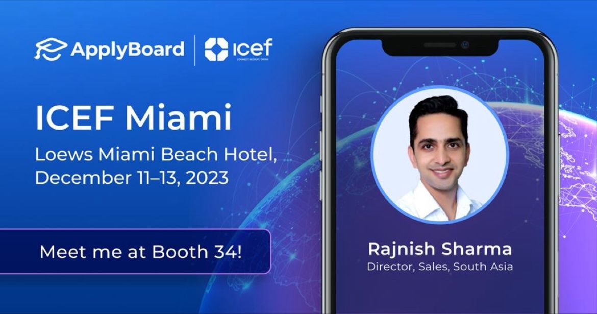 Rajnish Sharma on LinkedIn: #applyboard #icef2023 Rajnish Sharma on LinkedIn: #applyboard #icef2023