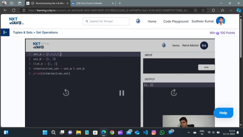 Sudheer kumar gandikota on LinkedIn: #day81 #100daysofcode #nxtwave # ... Sudheer kumar gandikota on LinkedIn: #day81 #100daysofcode #nxtwave # ...