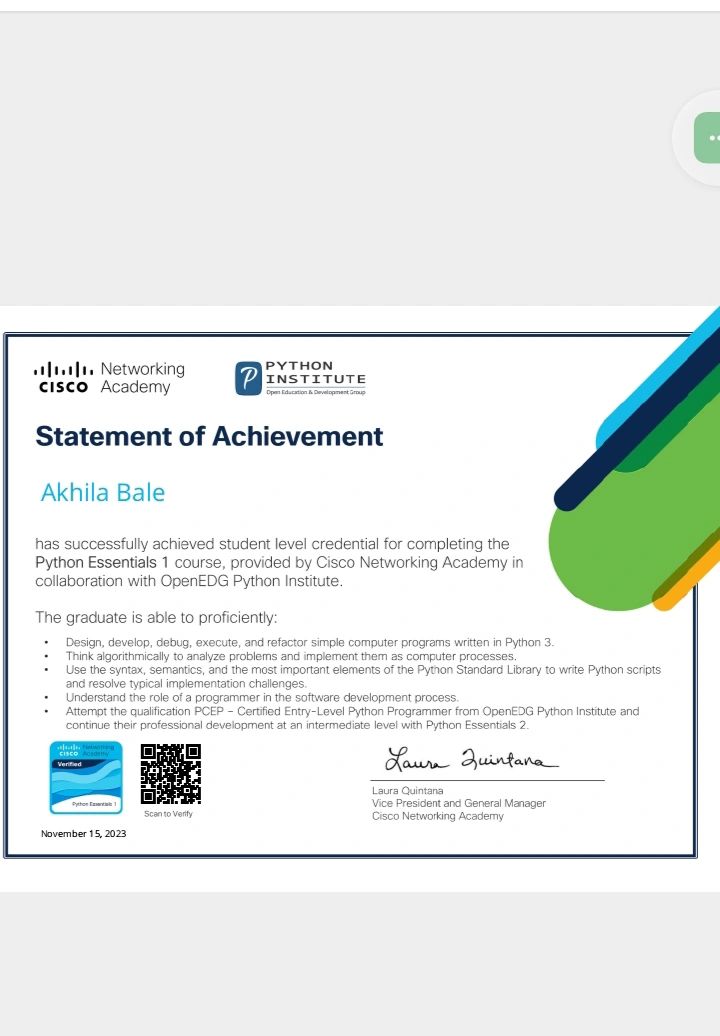 Akhila Bale on LinkedIn: #cisco #cisconetworkingacademy # ... Akhila Bale on LinkedIn: #cisco #cisconetworkingacademy # ...