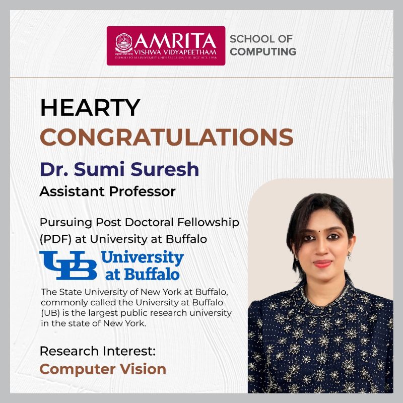 Amrita School of Computing, Amritapuri on LinkedIn: #postdoc # ... Amrita School of Computing, Amritapuri on LinkedIn: #postdoc # ...