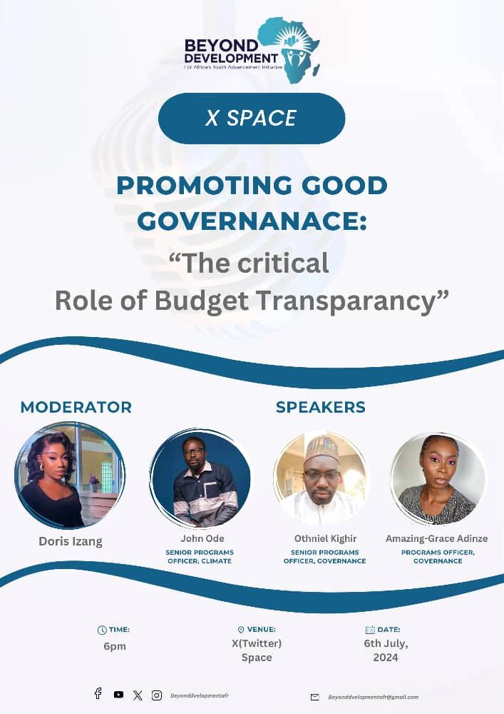BEYOND DEVELOPMENT For Africa's Youth Advancement Initiative on ... BEYOND DEVELOPMENT For Africa's Youth Advancement Initiative on ...