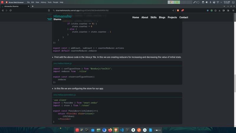 Himanshu Sharma on LinkedIn: #nextjs #reactjs #react #reduxtoolkit # ... Himanshu Sharma on LinkedIn: #nextjs #reactjs #react #reduxtoolkit # ...