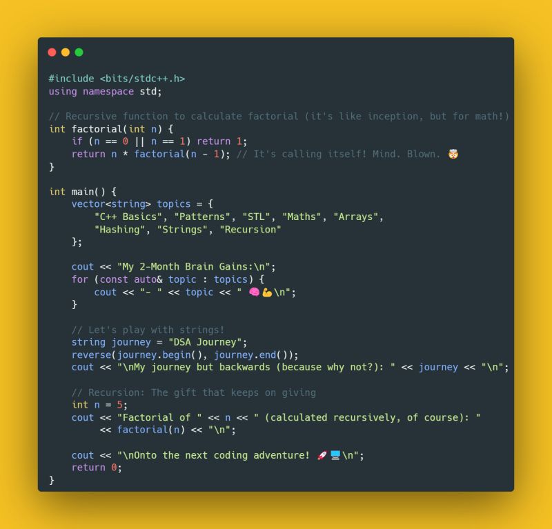 Dev Shah on LinkedIn: #dsa #coding #learning #c #strings #recursion Dev Shah on LinkedIn: #dsa #coding #learning #c #strings #recursion