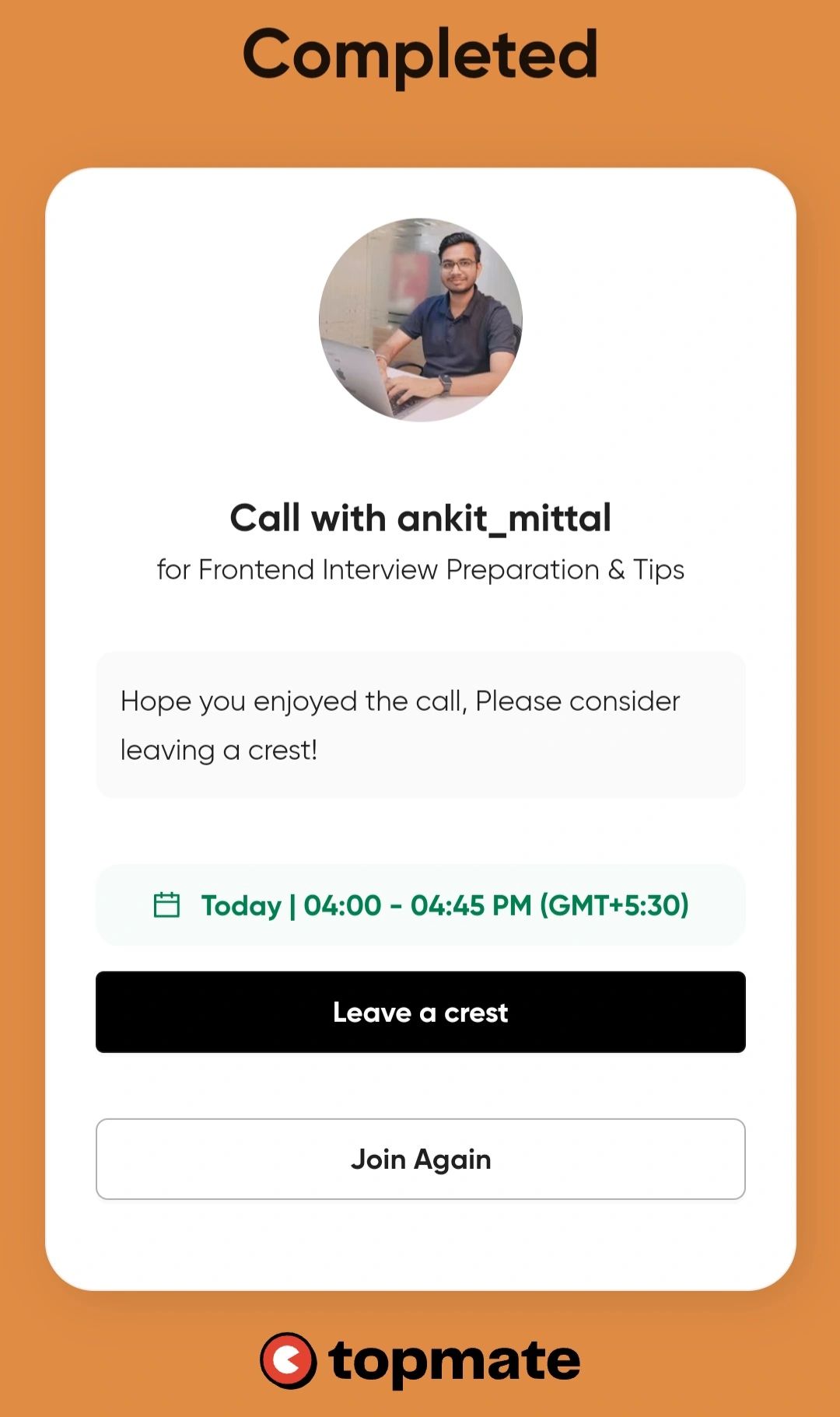 Ankit Mittal on LinkedIn: #topmate #mentorship #careerboost # ... Ankit Mittal on LinkedIn: #topmate #mentorship #careerboost # ...