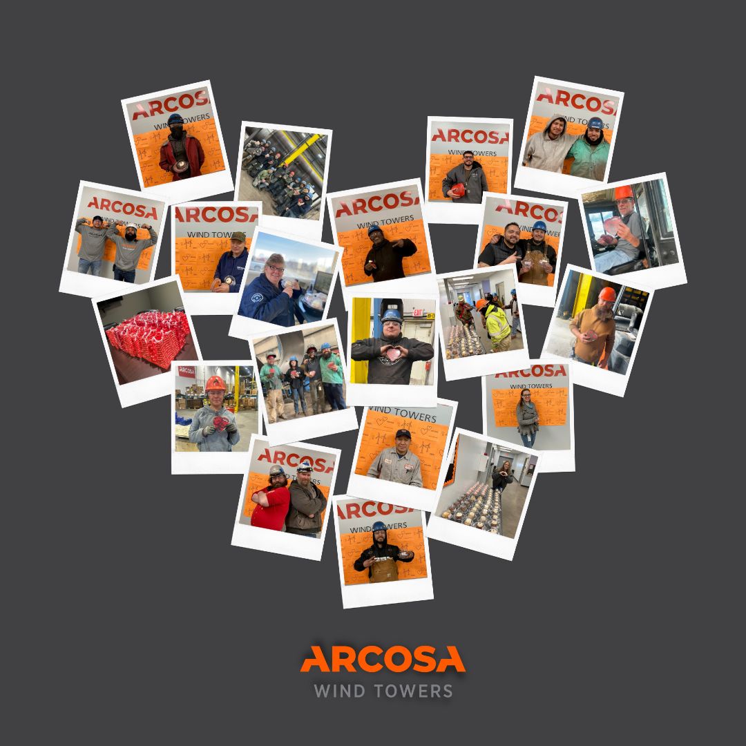We 🧡 our Arcosa Wind Towers team! Celebrating Valentine's Day with a ... We 🧡 our Arcosa Wind Towers team! Celebrating Valentine's Day with a ...