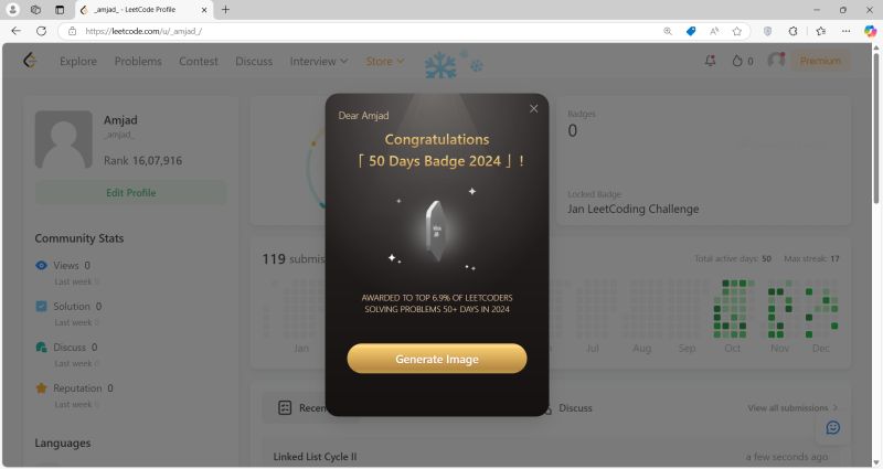 Mohamed Amjad A on LinkedIn: #algorithms #datastructures #codingjourney ... Mohamed Amjad A on LinkedIn: #algorithms #datastructures #codingjourney ...