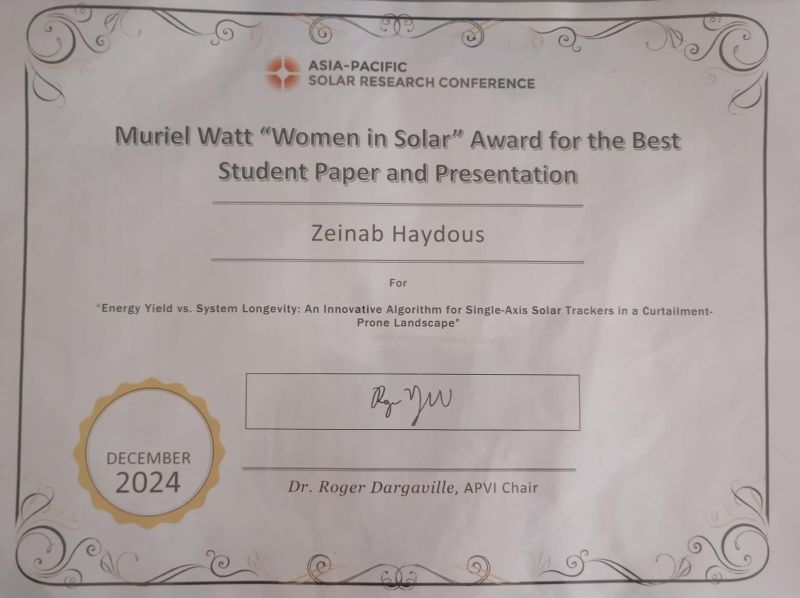 Zeinab Haydous on LinkedIn: I am truly honored to receive the ... Zeinab Haydous on LinkedIn: I am truly honored to receive the ...