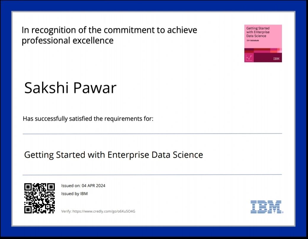 Sakshi Pawar on LinkedIn: #certificate #ibm Sakshi Pawar on LinkedIn: #certificate #ibm