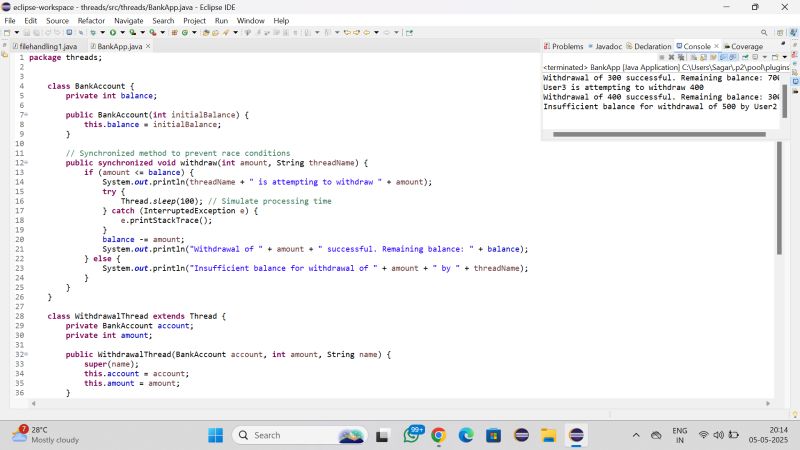 #14daycodingchallenge #java #multithreading #javathreads #codingjourney ... #14daycodingchallenge #java #multithreading #javathreads #codingjourney ...