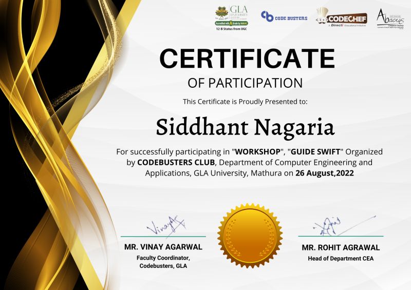 Siddhant Nagaria on LinkedIn: Recognized with a certificate for ... Siddhant Nagaria on LinkedIn: Recognized with a certificate for ...
