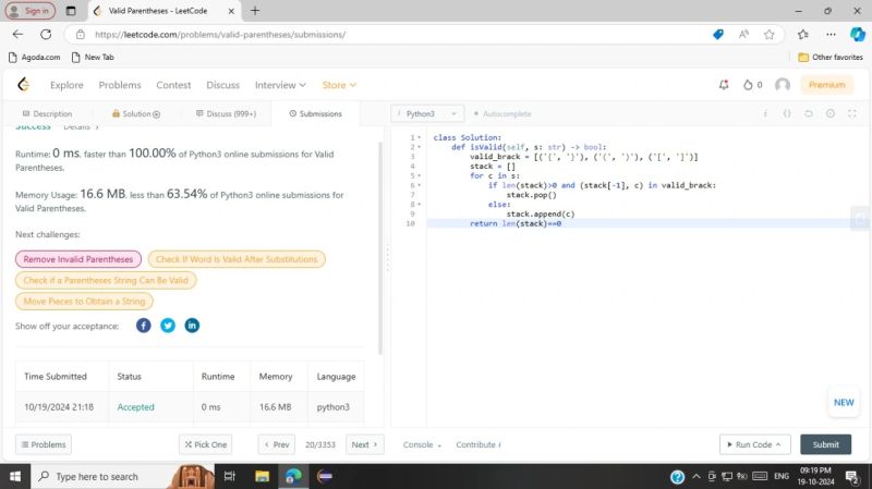 Mythili Nagarajan on LinkedIn: #leetcode #validparentheses # ... Mythili Nagarajan on LinkedIn: #leetcode #validparentheses # ...